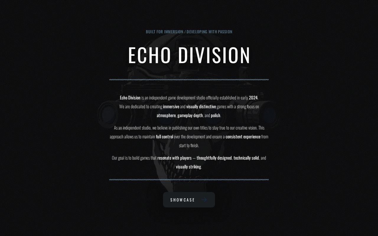 Echo Division – Echoes Below Official Site